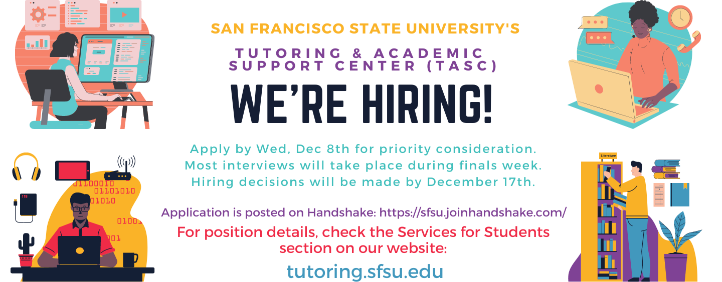 We're Hiring Tutors for Spring 2022 | Tutoring